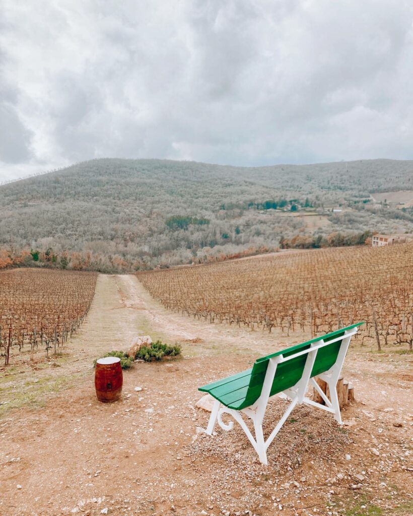 Cosa fare nel Chianti: visitare la Panchina Gigante di Gaiole in Chianti